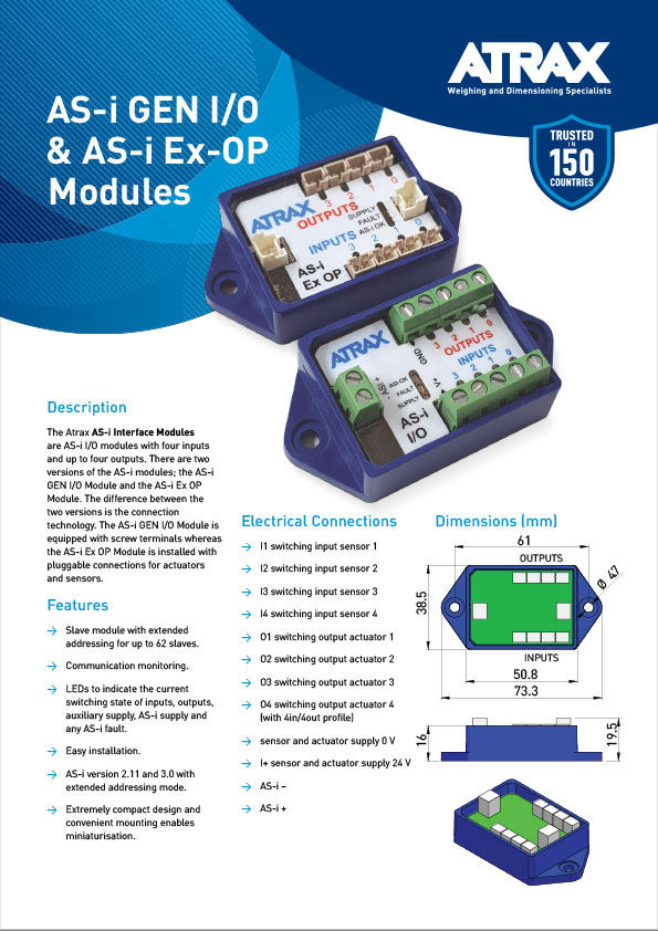 AS-i Interface Modules | Controls Products | AS-i Nodes | Atrax Group